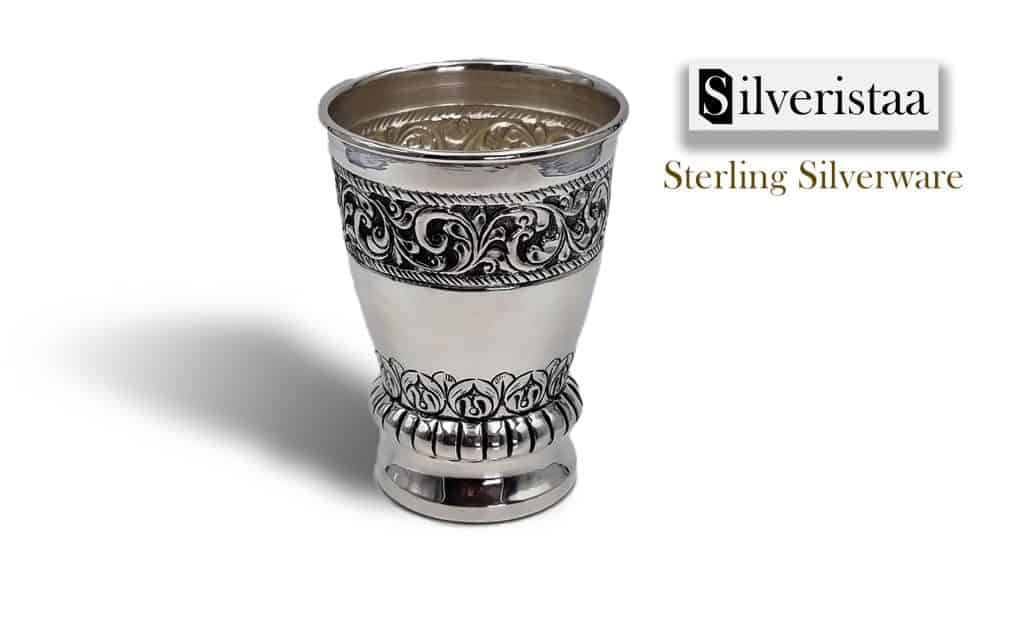 Pure Silver Glass, Sterling Silver Glass Set. Silverware