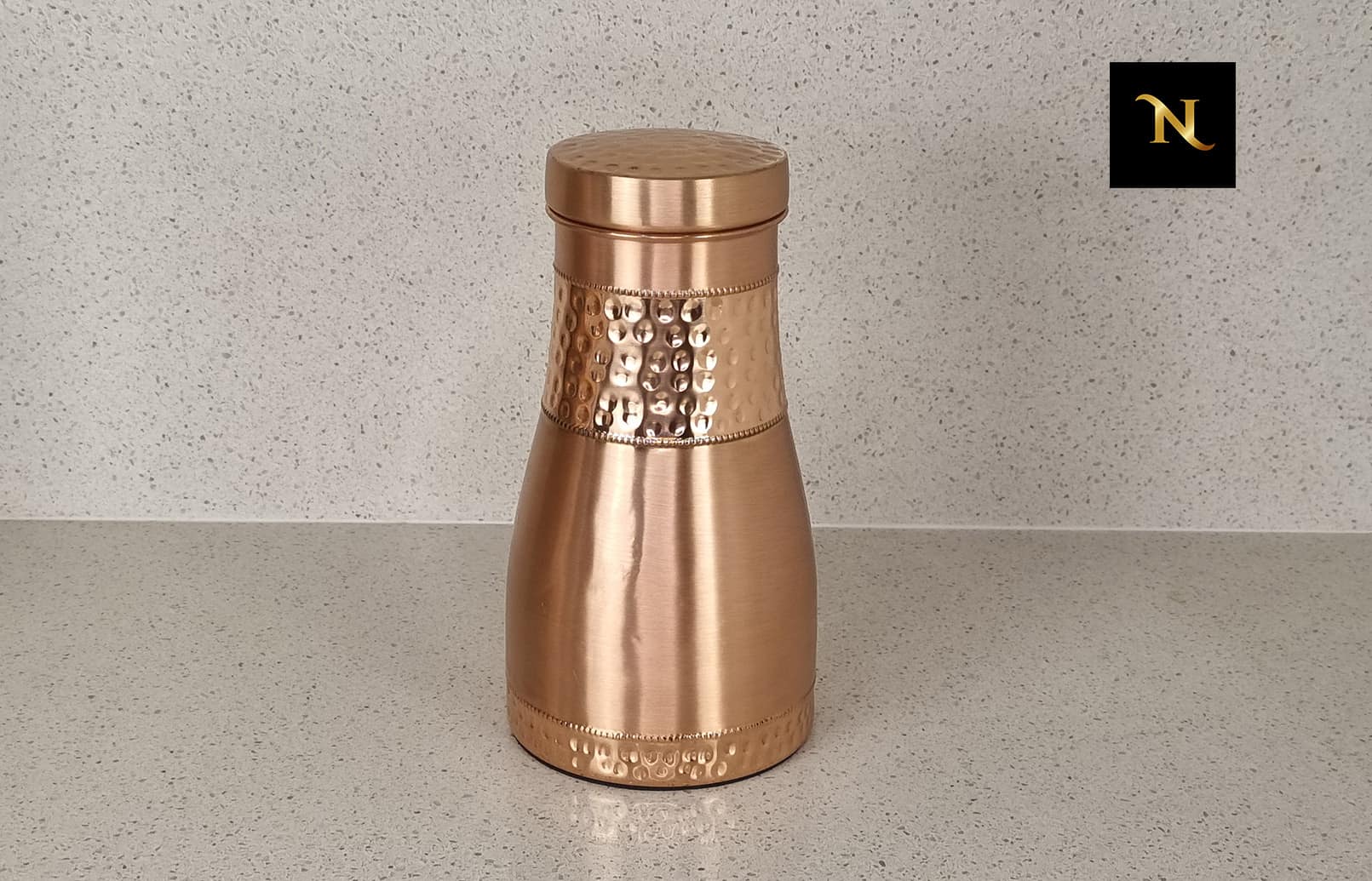 Hammered Blended Pure Copper Bedside Pot