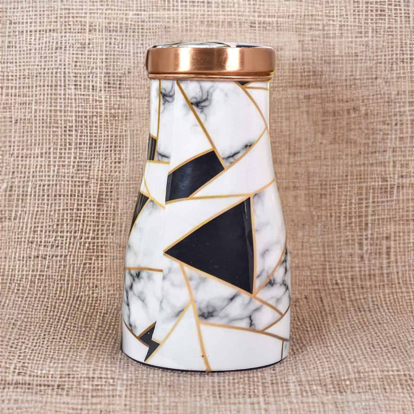Luxe Enamel Printed Pure Copper Bedside Pot